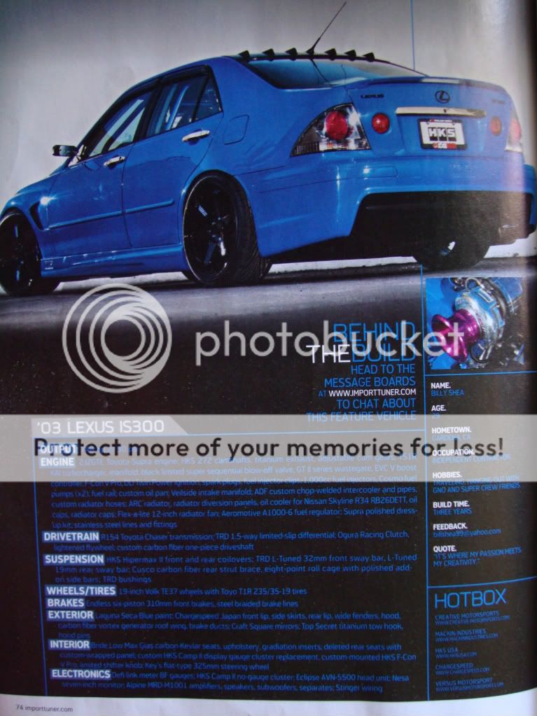 Import Tuner Cover! Usdm Is300!!! | Lexus IS Forum